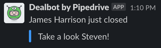 Automatisations : Notifications Slack - Knowledge Base | Pipedrive